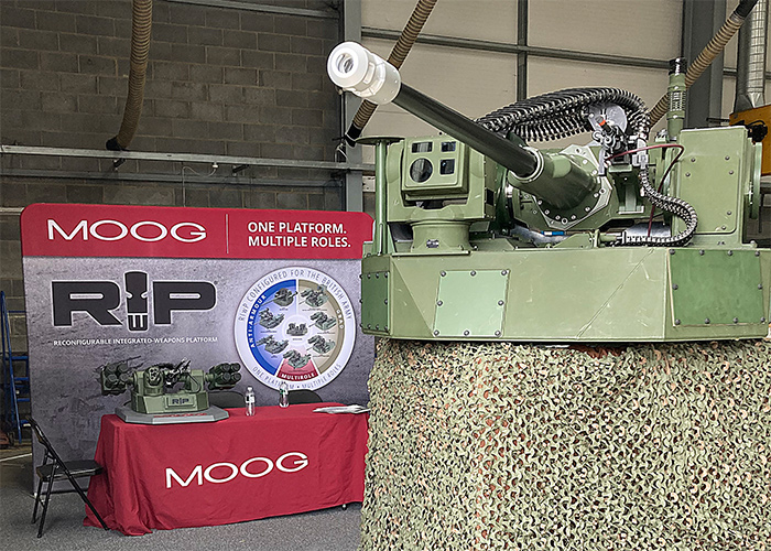 Moog Displays 30x173mm Bushmaster Cannon Variant of RIwP® in UK for ...